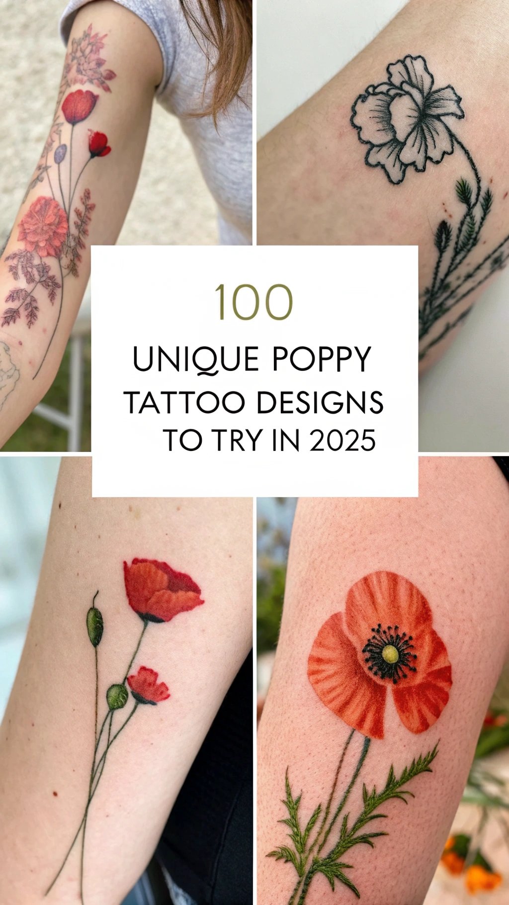 10 Unique Poppy Tattoo Designs to Try in 2026 - Pure Beauty