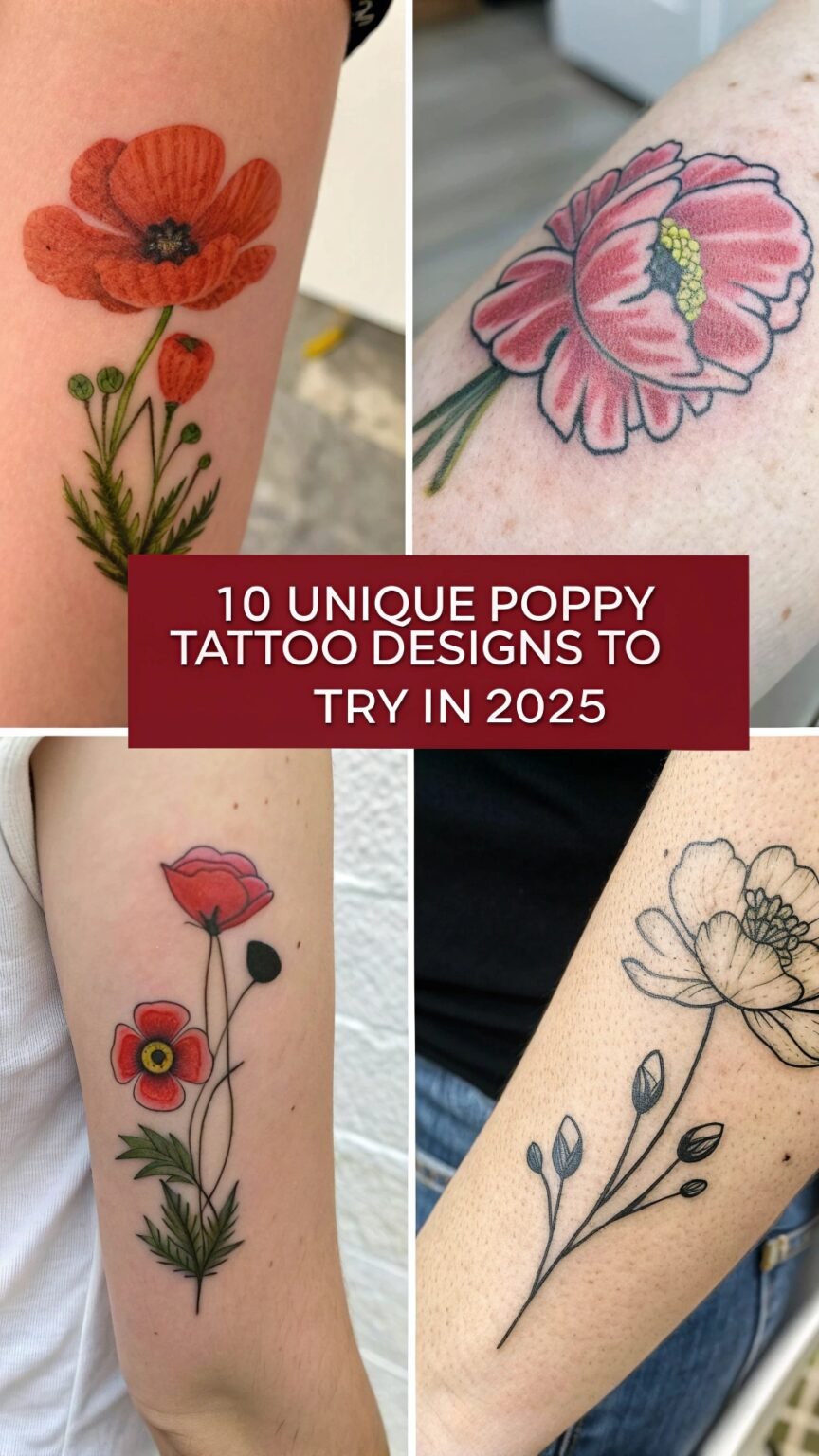 10 Unique Poppy Tattoo Designs to Try in 2026 - Pure Beauty